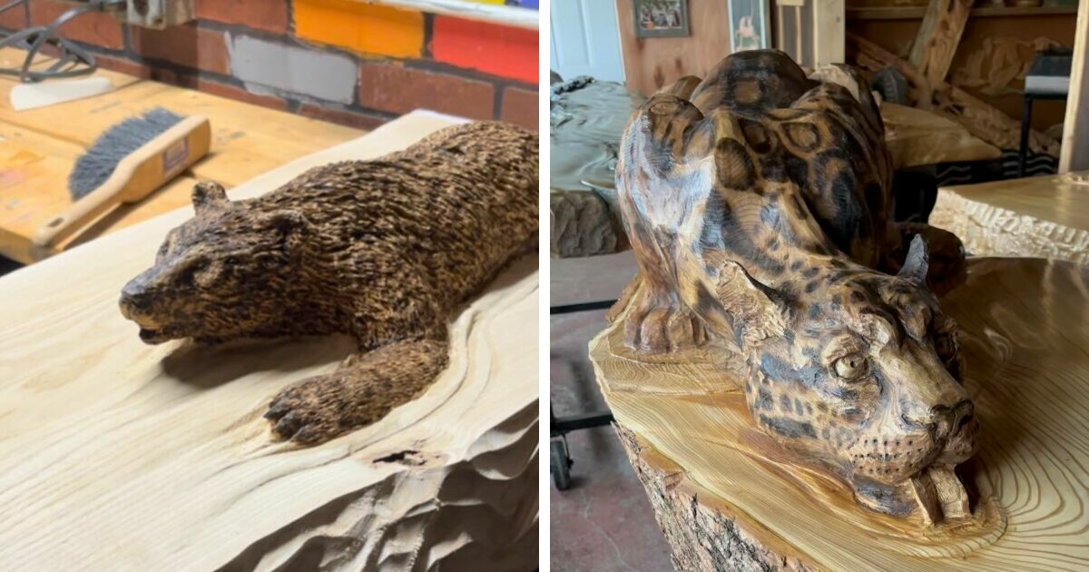 This Chainsaw Sculptor Transforms Logs Into Stunning Works Of Art (20 ...