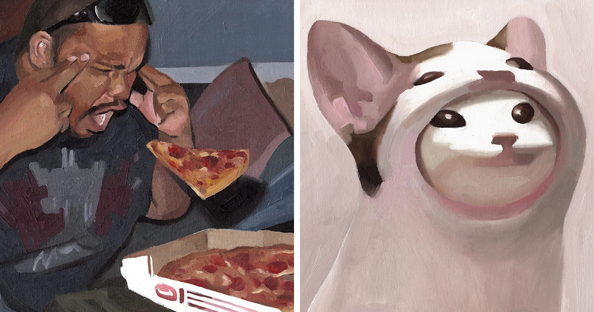 This Artist Creates Humorous Paintings Inspired By Digital Trends (30 ...