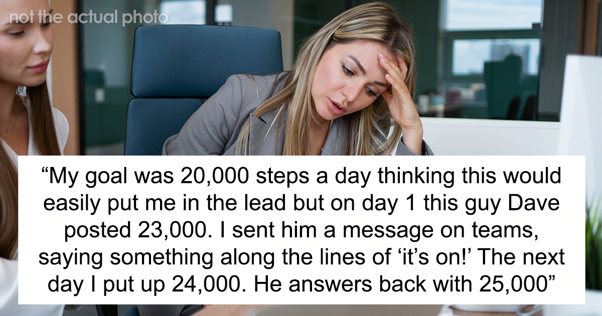 Person Reports Coworker Who Suddenly “Walks” 65K Steps In A Day In Company Competition, She’s ...