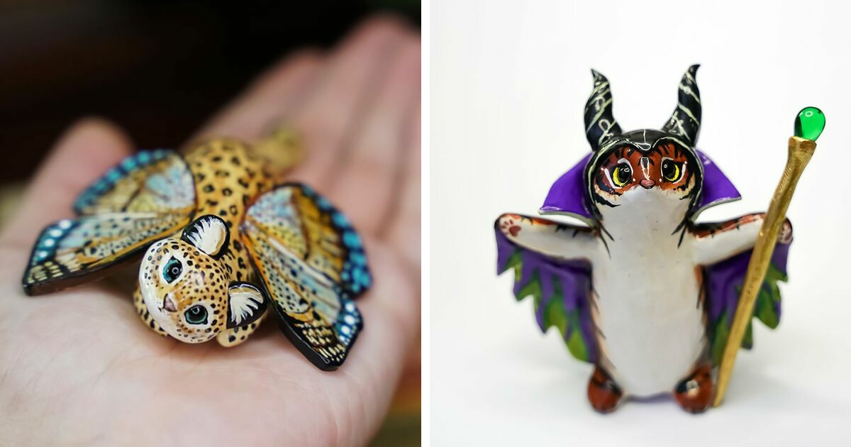 Artist Creates Adorable Animal Figurines, Here Are 48 Of Her Best Ones ...