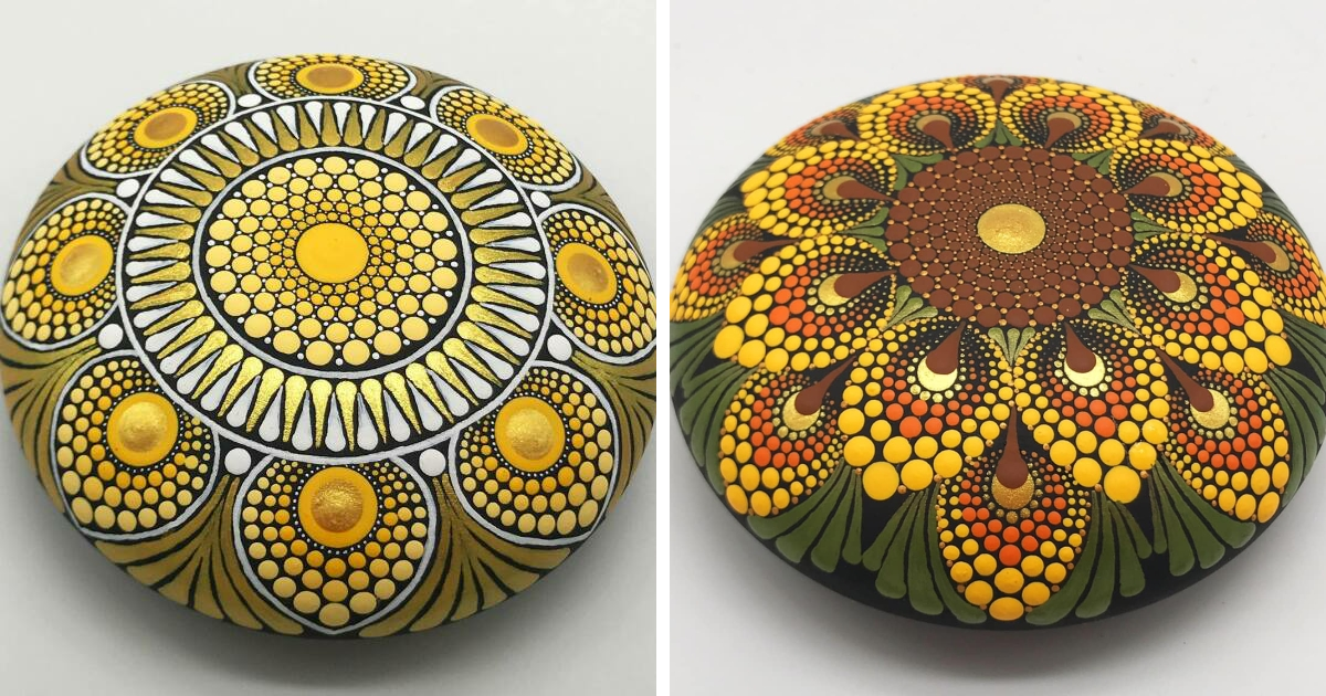 This Artist Transforms Ordinary Stones Into Hypnotic Mandala ...