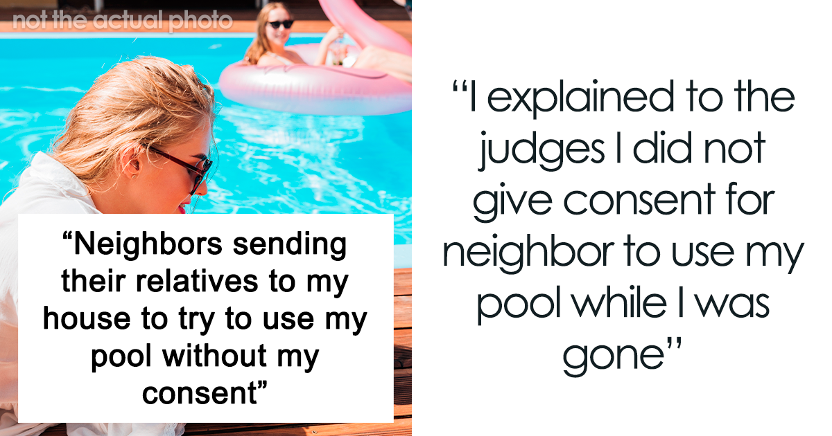 Mom And Kids Ignore Trespassing Signs To Use Neighbor’s Pool, Miss The ...