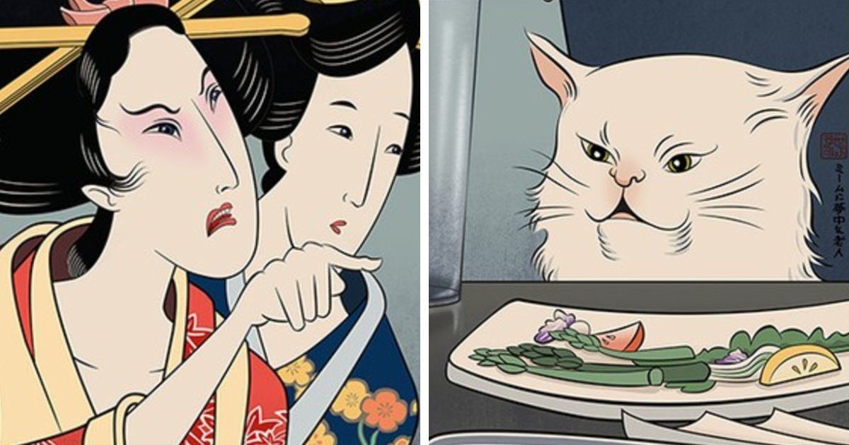 I Wanted To See What Memes Would Look Like In 1800s Japan, So I Drew ...