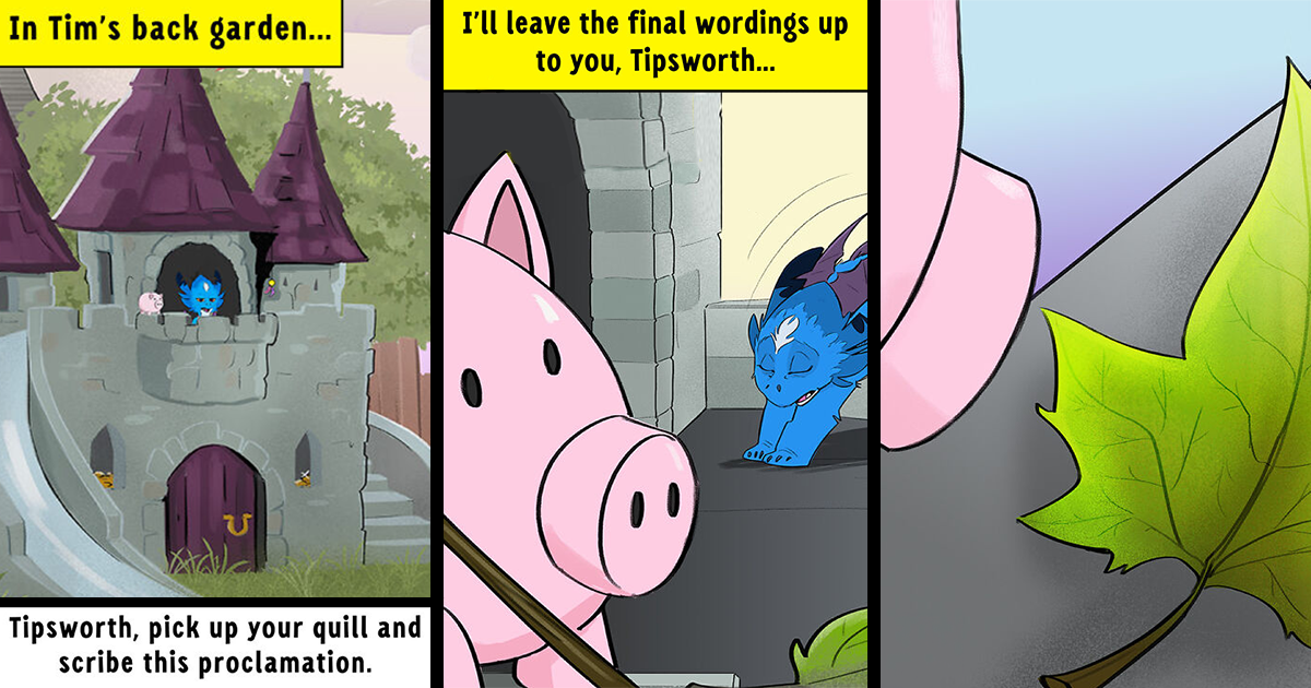 Tim And Bash: I Make A Comic About A Pet Dragon; Here He Looks For A ...