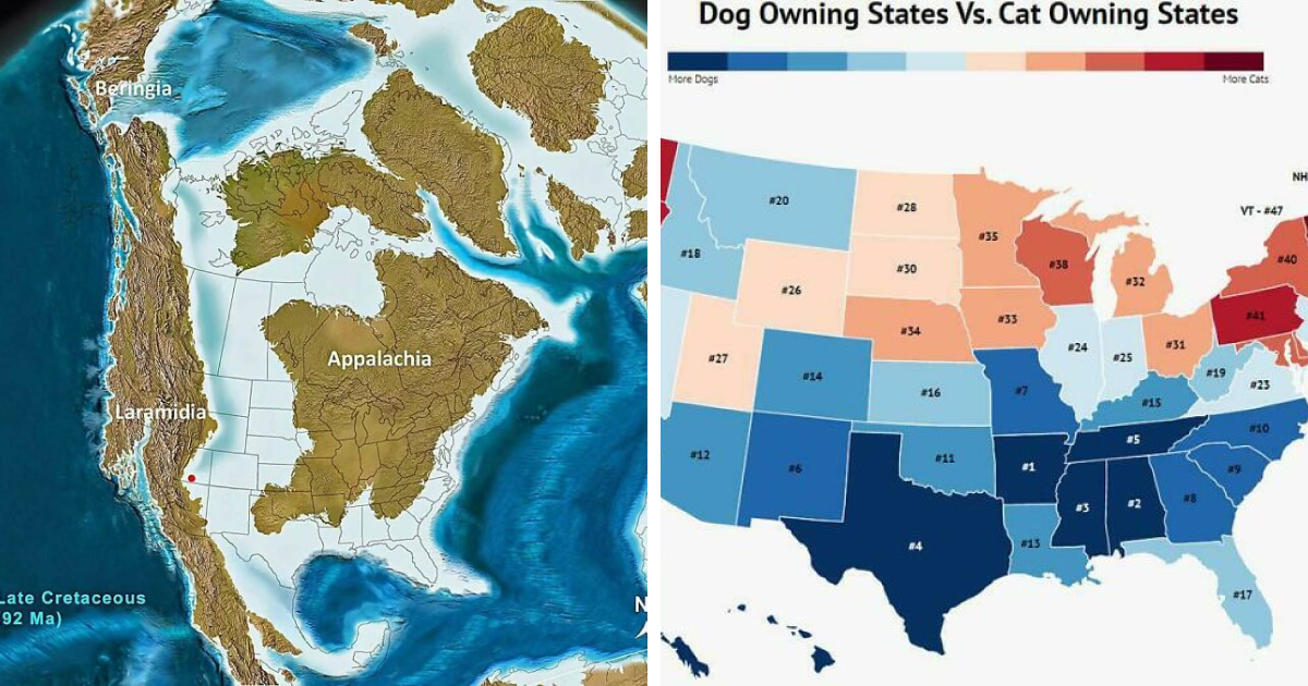 31 Eye-Opening Maps That'll Change How You See America | Bored Panda