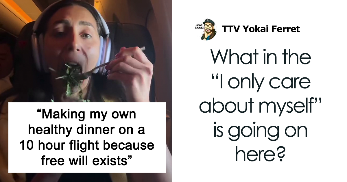 Woman Decides To Make Dinner Mid 10-Hour Flight And People Online Are ...