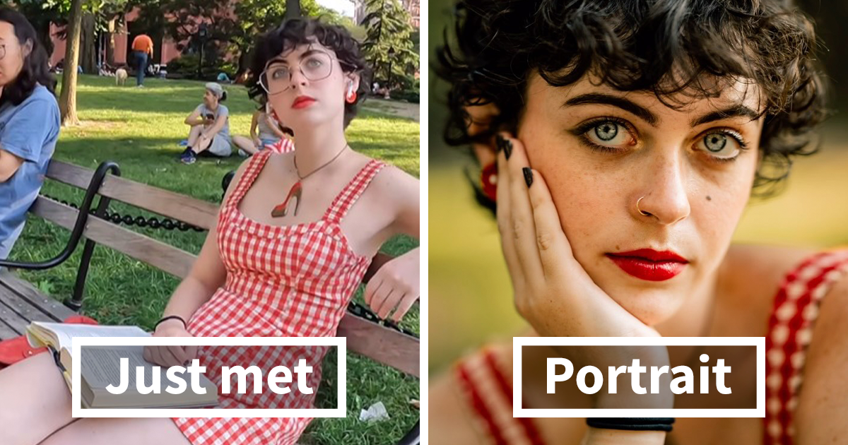 Photographer Captures Candid Reactions Of Strangers Moments Before ...