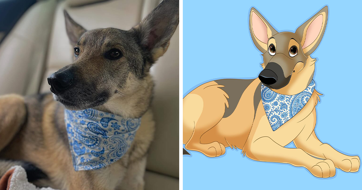 This Artist Transforms Beloved Pets Into Disney-Style Characters (22 ...
