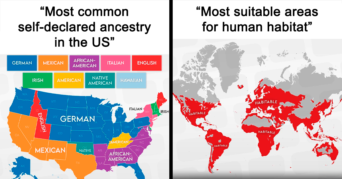 50 Fun And Surprisingly Insightful Maps Shared By ‘Amazing Maps ...