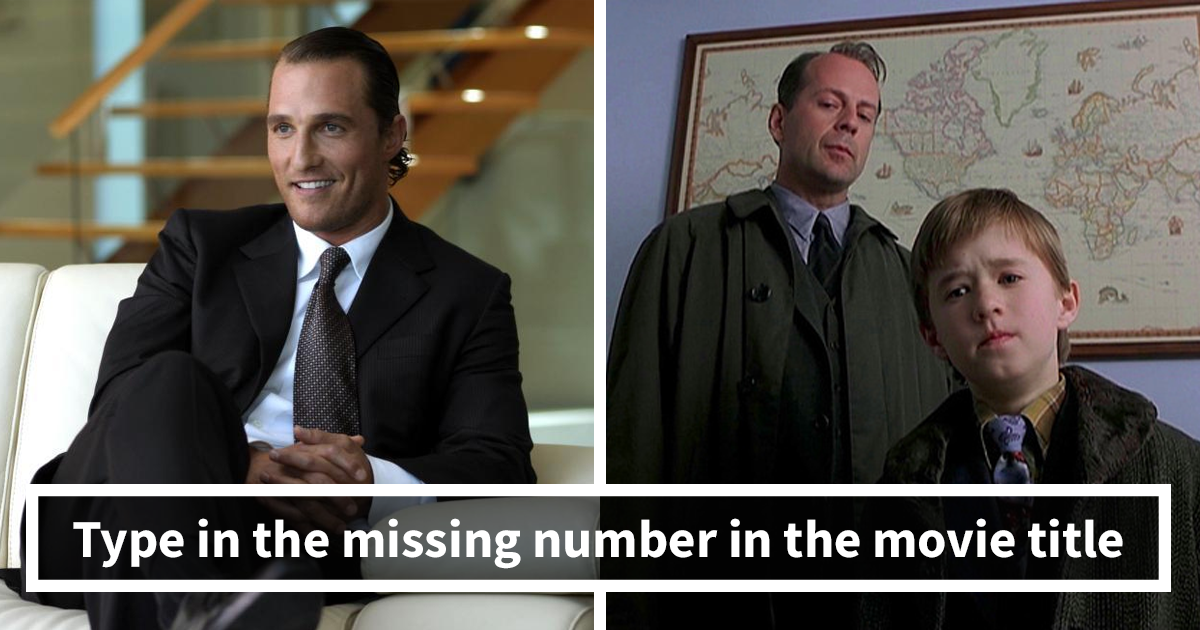 30 Famous Movie Titles Are Missing Numbers – Can You Complete Them All ...