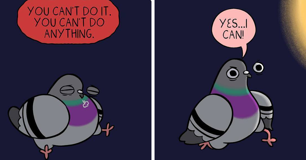 'Bird Brain': Artist Illustrates What It's Like To Live With Anxiety ...