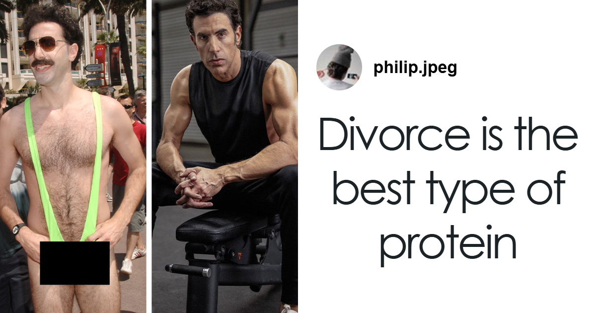 "Divorce Will Do That To You": Sacha Baron Cohen's Ripped ...