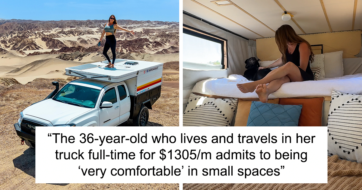 36YO Swaps Career For Nomad Life In A Truck, Says She’s Loving Her Tiny $1,300-A-Month Lifestyle ...