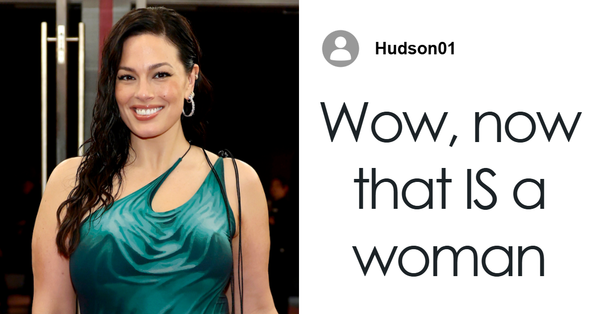 Ashley Graham's Body-Hugging Dress Seems To Expose More Of Her Figure Than It Should | Bored Panda