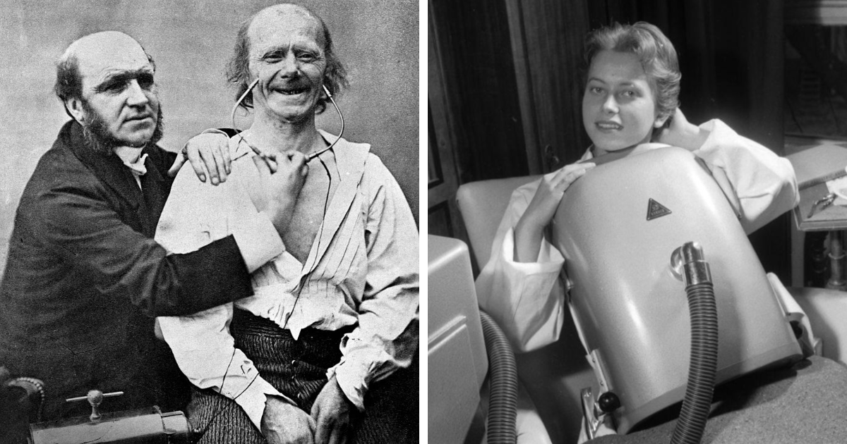 Unexplained Old Medical Photos An 80 Year Old Woman Undergoing Routine