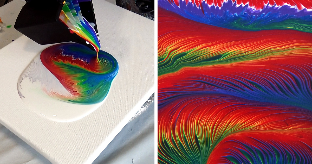 Here’s How I Create Vibrant Waves Of Color | Bored Panda