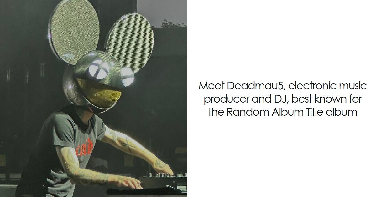 Deadmau5: Bio And Career Highlights | Bored Panda
